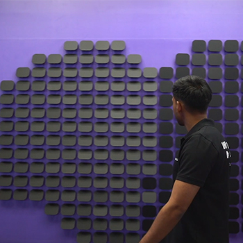 Dynamic Kinetic Wall Installations | PurpleGlo | Immersive Tech Agency ...